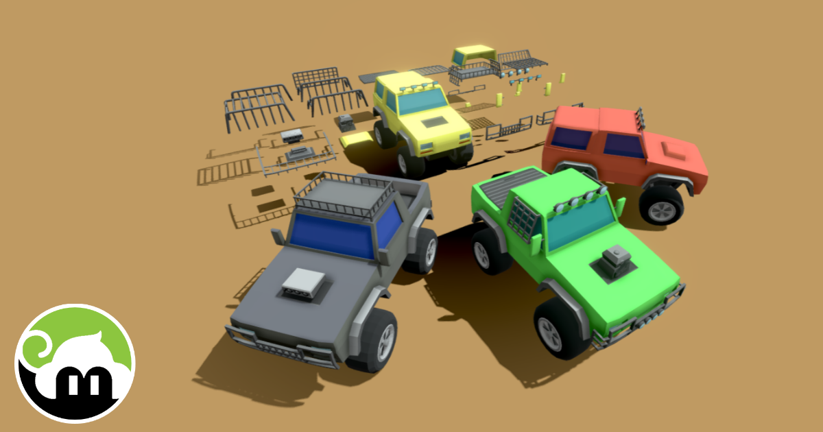 Modular Off Road Vehicles | 3D Land | Unity Asset Store