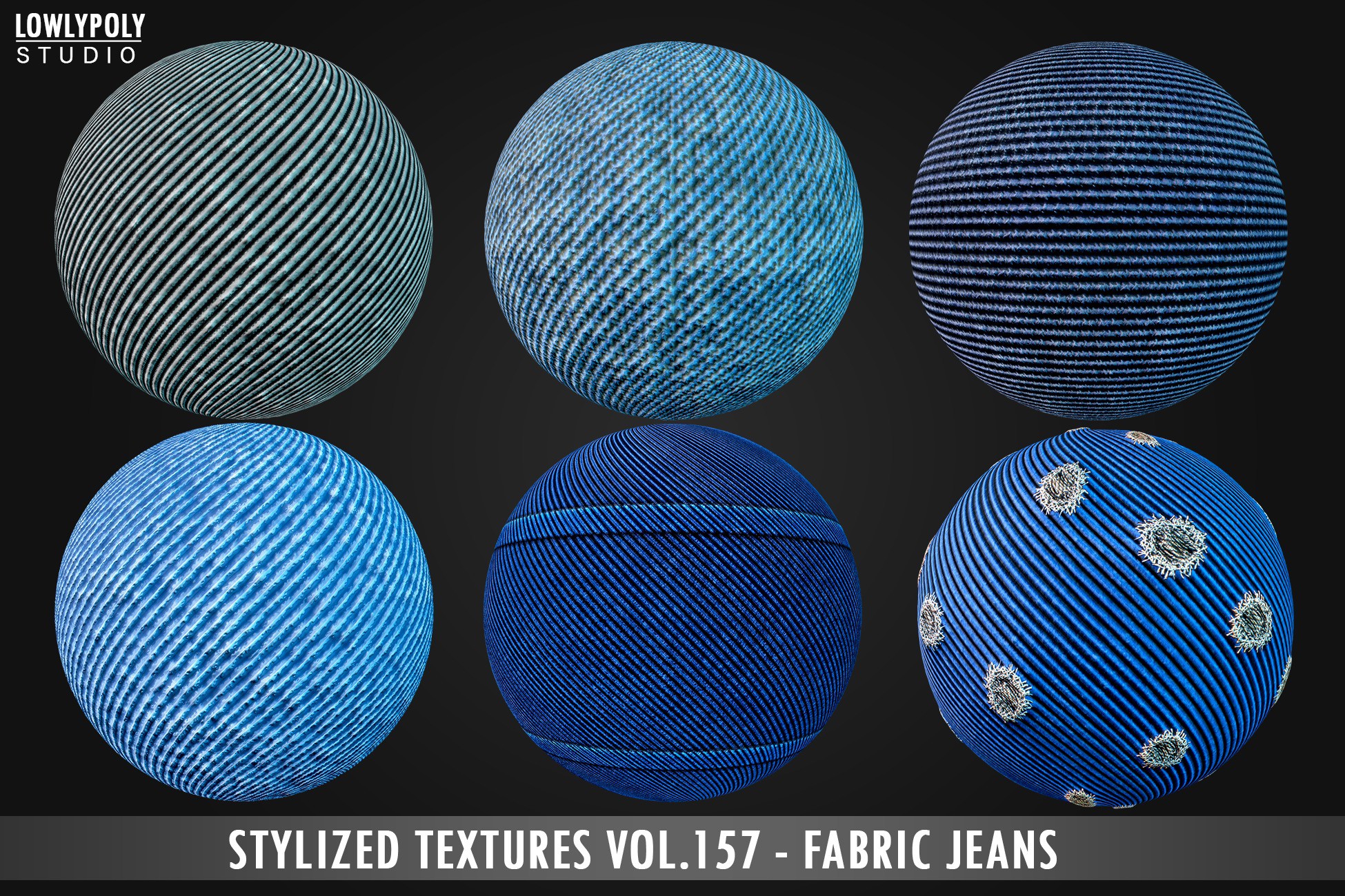 Stylized Jeans Vol.157 - Hand Painted Textures | 2D Fabric | Unity ...