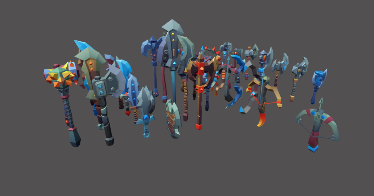 Weapons Set - Brave Series | 3D 武器 | Unity Asset Store