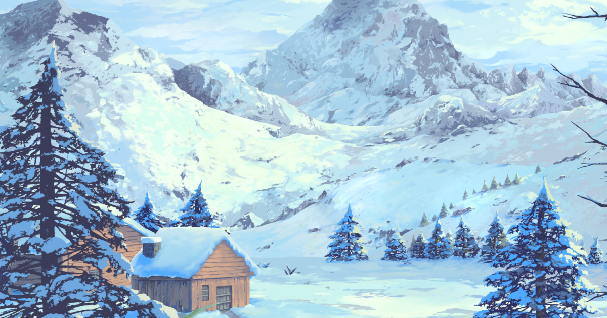 Snowy Village - Game Background | 2D Environments | Unity Asset Store