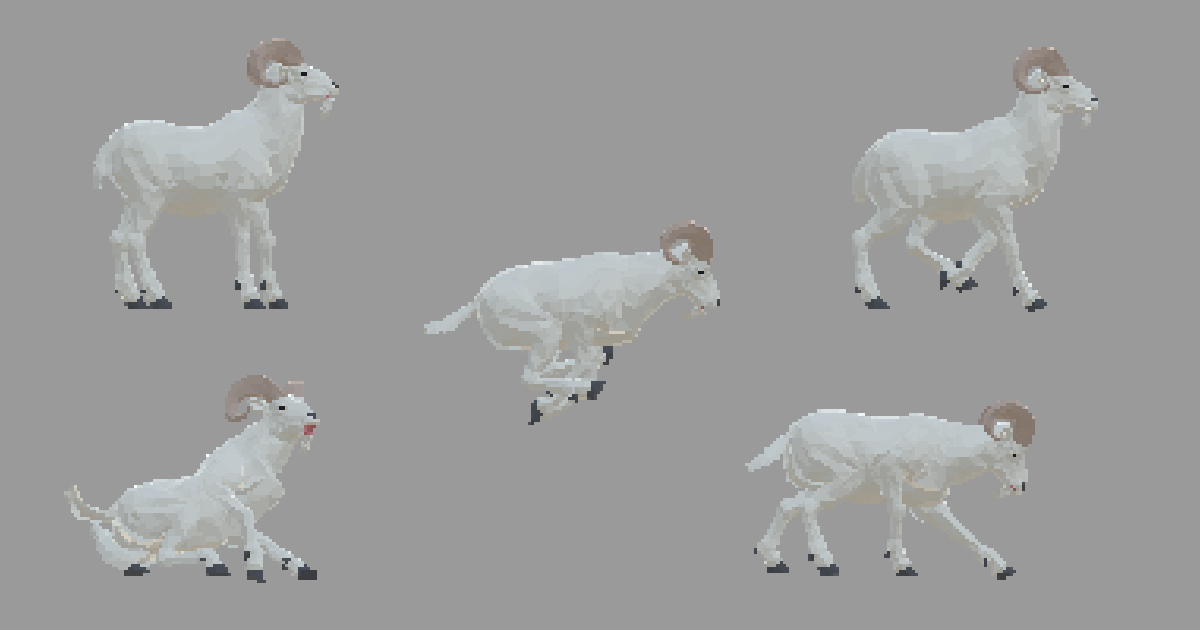 Pixel Art: Animated Goat | 2D Characters | Unity Asset Store