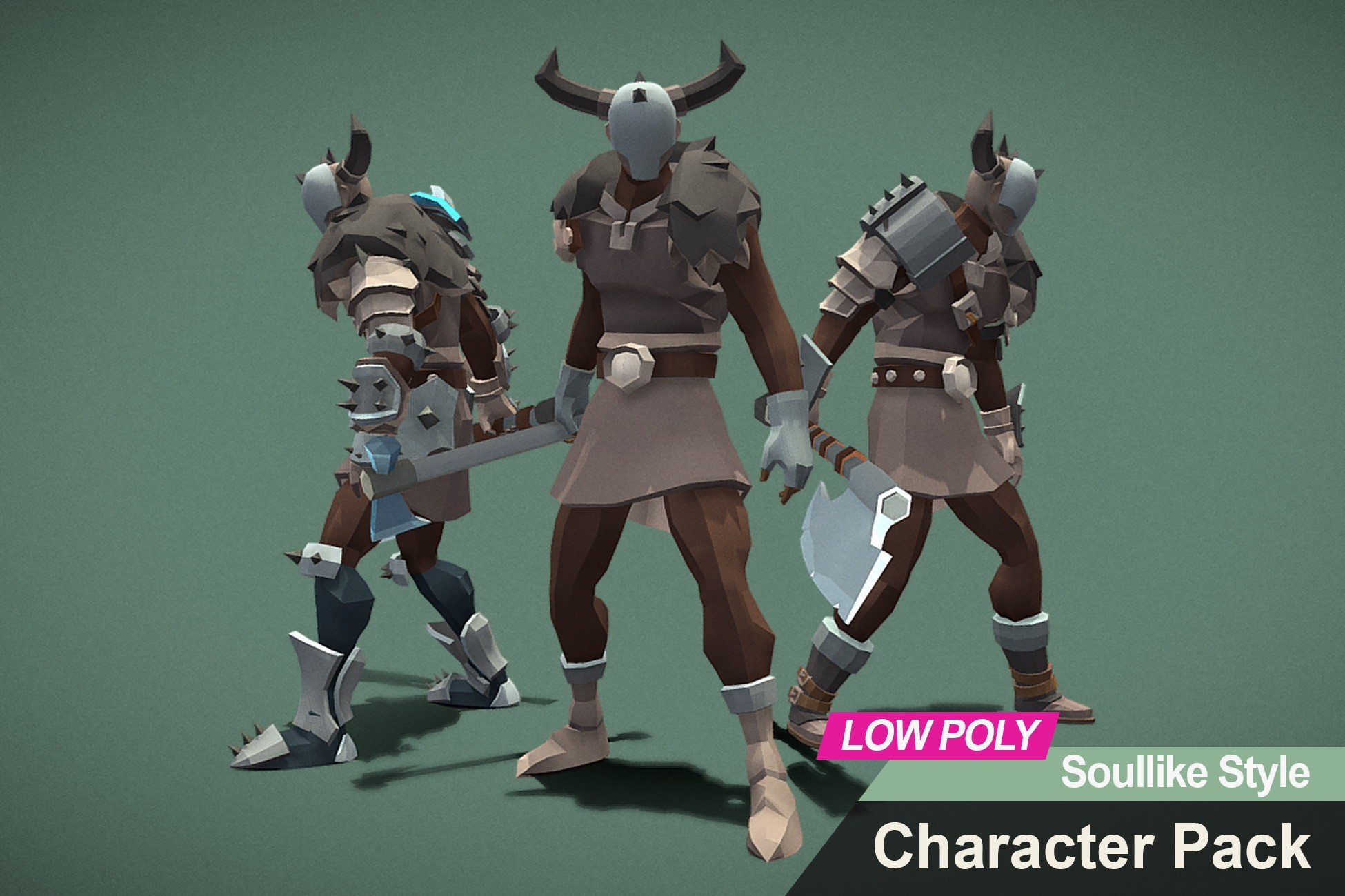 [Soullike Style] Axeman Character Pack | Characters | Unity Asset Store