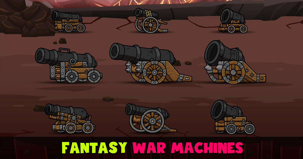 Fantasy War Machines | 2D Characters | Unity Asset Store