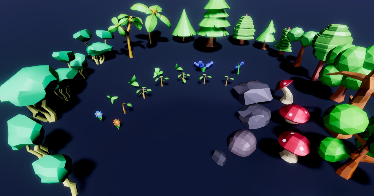 Forest - 3D Low Poly Pack Environment | 3D Vegetation | Unity Asset Store