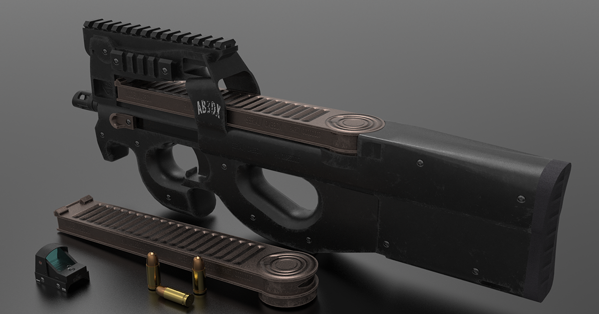 P90 SMG | 3D Weapons | Unity Asset Store