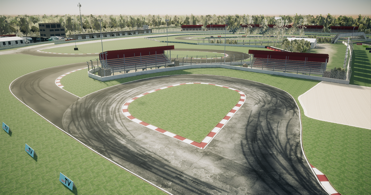 Realistic Drift Track Maxville | 3D Roadways | Unity Asset Store