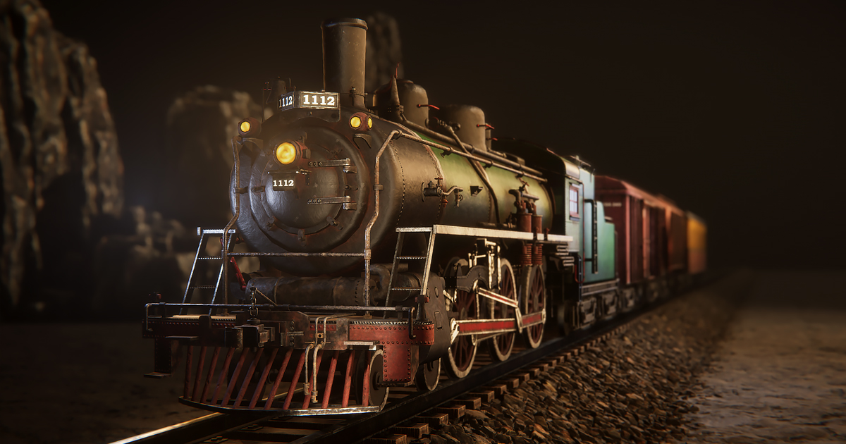 Vintage train 1 | 3D Vehicles | Unity Asset Store