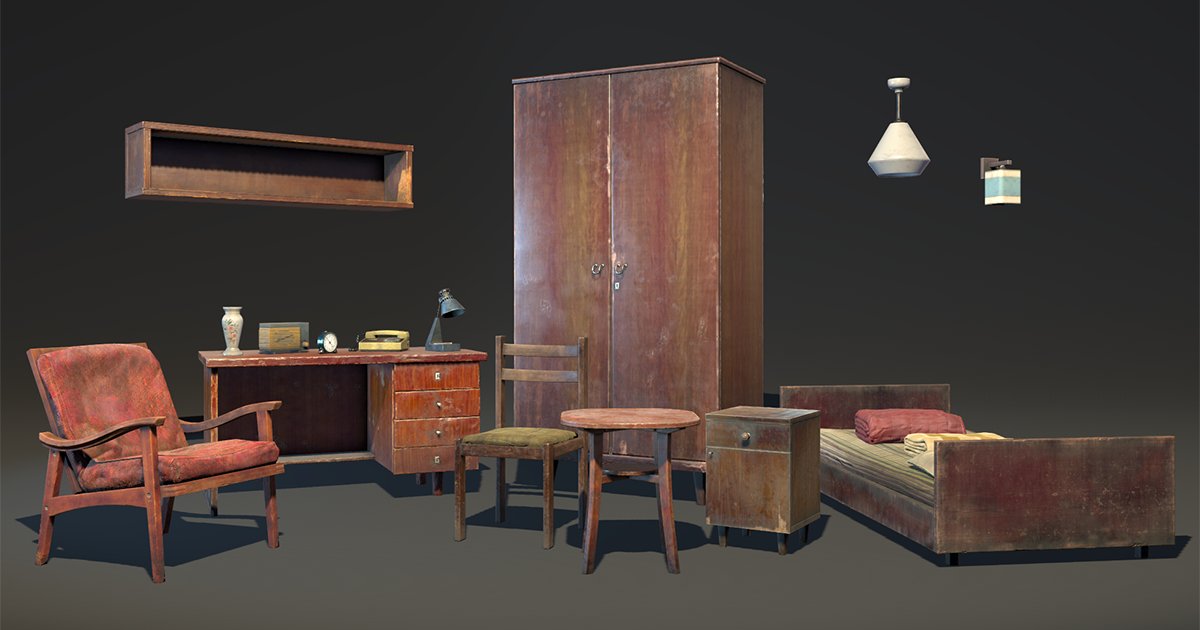 Vintage props Vol. 1 | 3D Props | Unity Asset Store