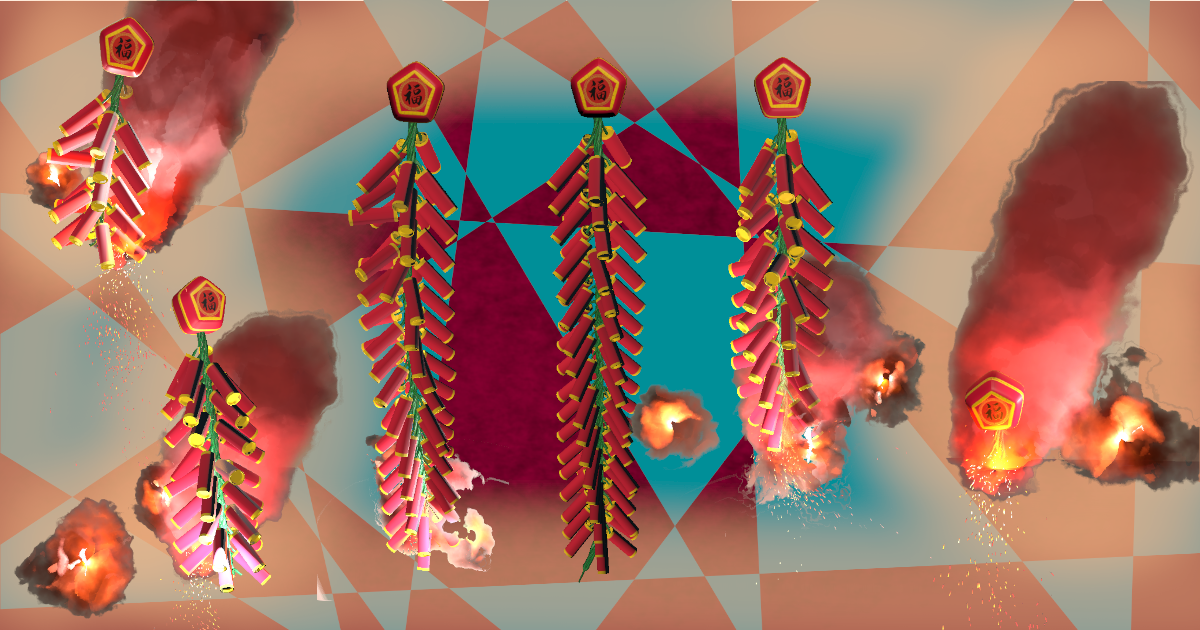 Chinese Firecracker Chain | 3D Props | Unity Asset Store
