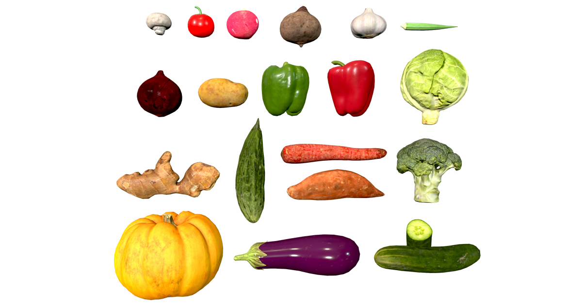 HQ Vegetables Collection | 3D Food | Unity Asset Store