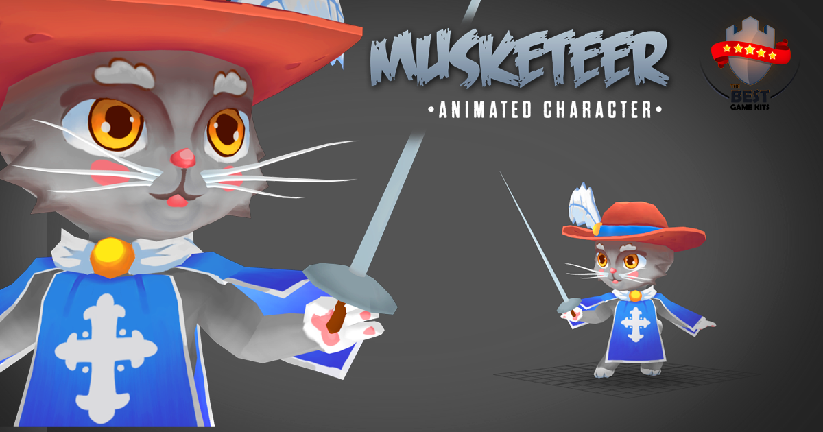 Musketeer animated character | 3D Characters | Unity Asset Store