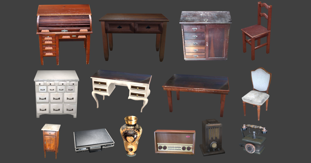old desk model01 | 3D Props | Unity Asset Store