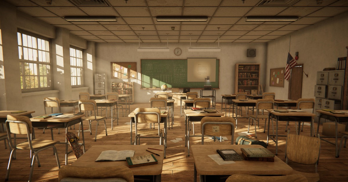 Old American Classroom | 3D Environments | Unity Asset Store