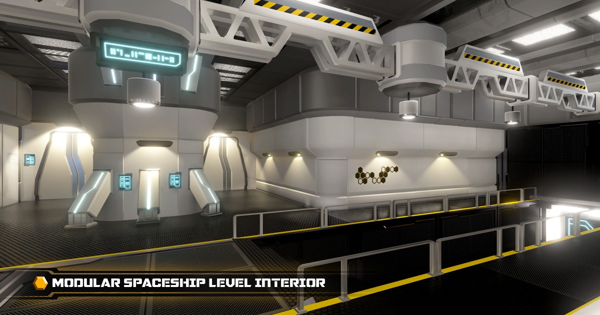 Modular Spaceship Level - Interior | 3D Sci-Fi | Unity Asset Store