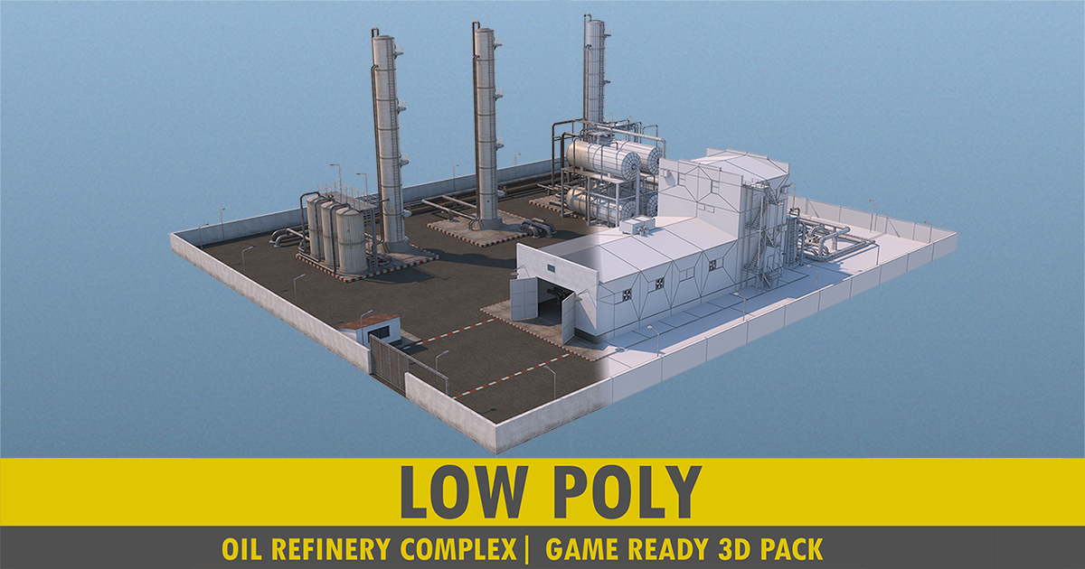 Refinery Complex - Pack | 3D Industrial | Unity Asset Store