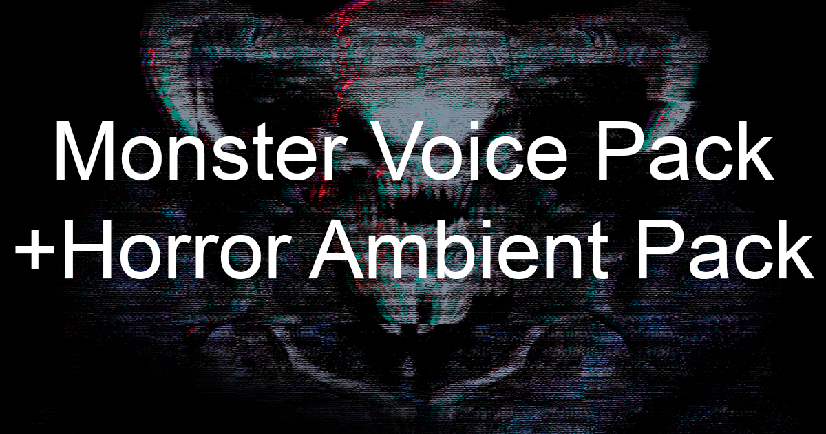 Monster Voice Pack+Horror Ambient Pack | Creatures Sound FX | Unity ...