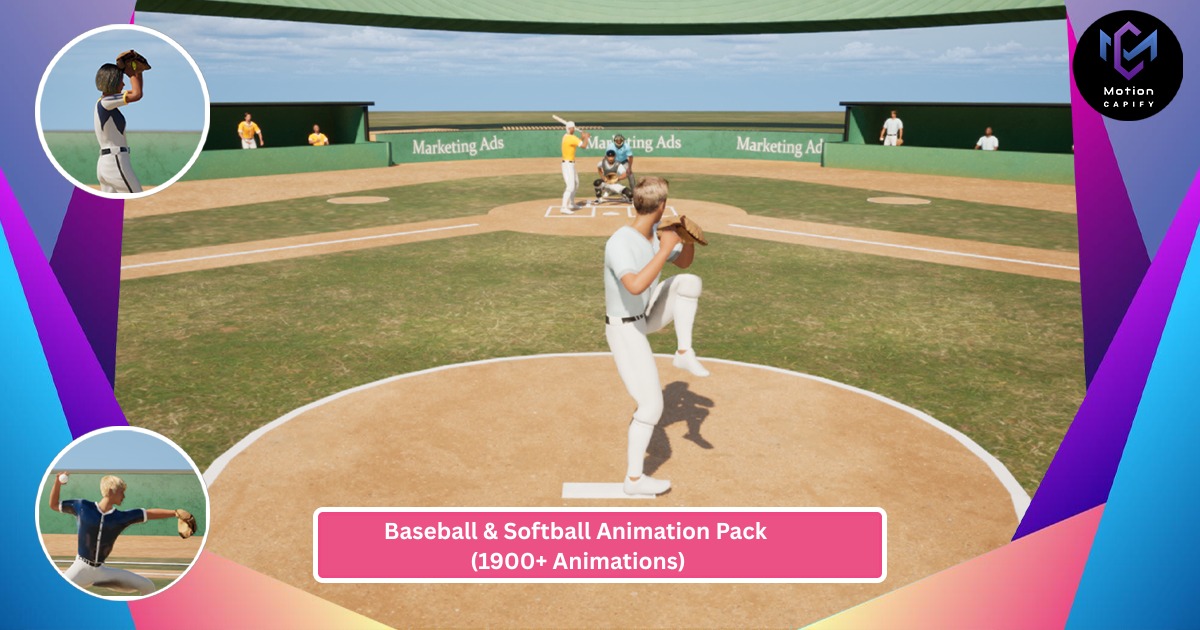 Baseball & Softball Animation Pack (1900+ Animations) | 3D Animations ...