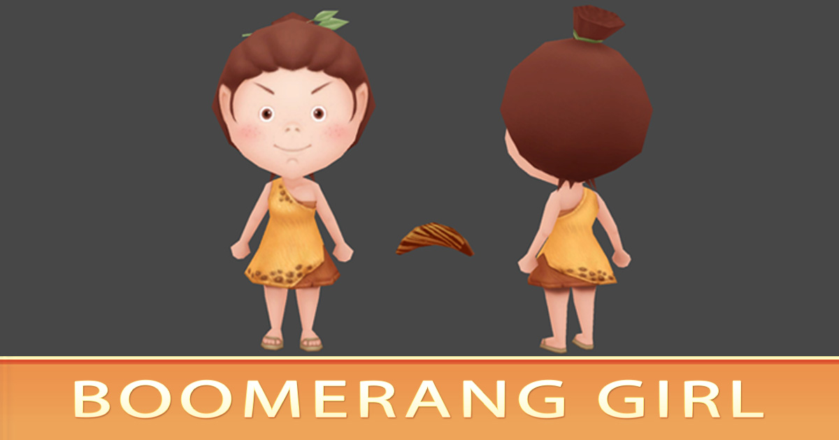 Boomerang Girl | 3D 角色 | Unity Asset Store