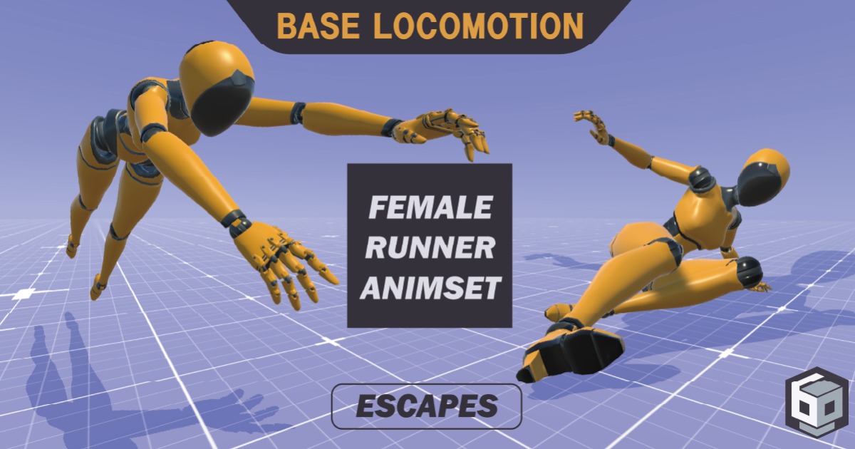 Female Runner Animset - Escapes | 3D Animations | Unity Asset Store