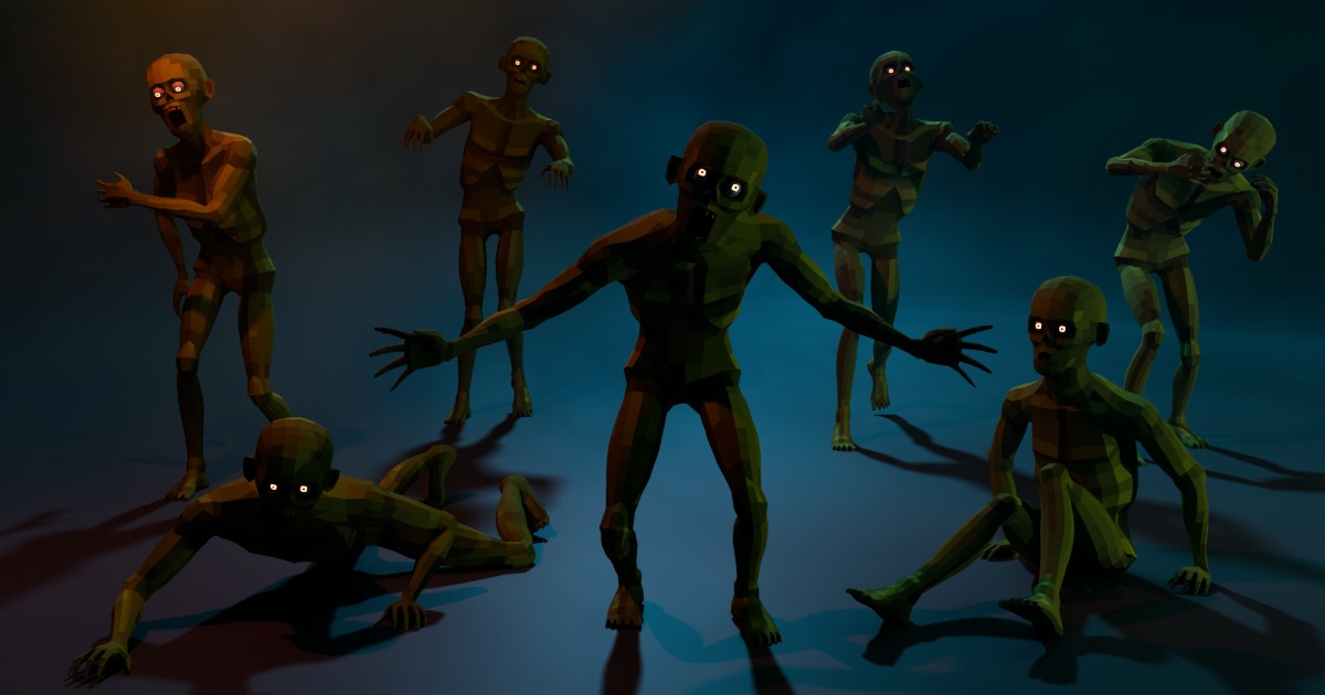Zombie Low-Poly stylized | Characters | Unity Asset Store