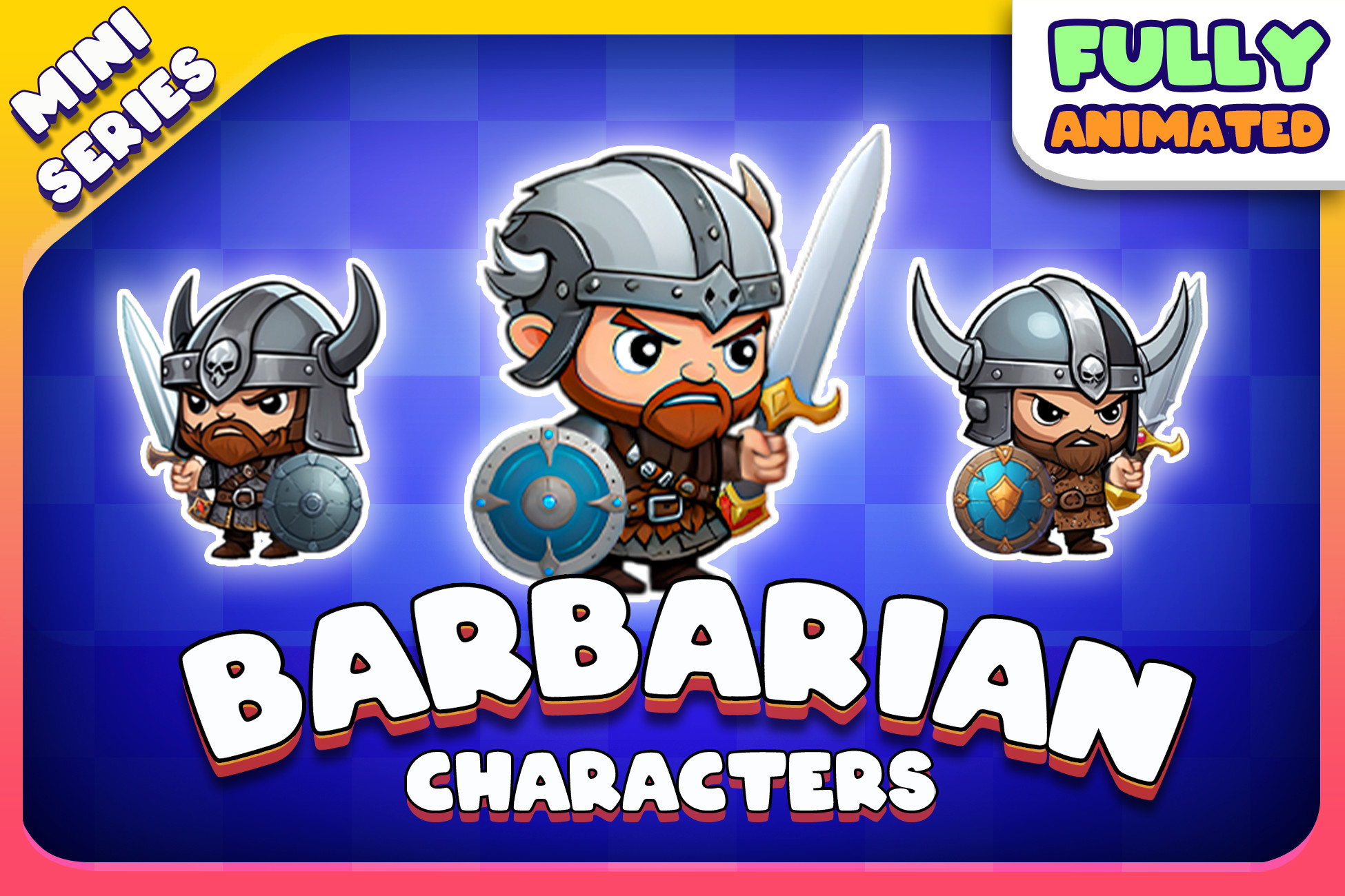 The Barbarian 2D Animated Character (Spriter) | 2D Characters | Unity ...