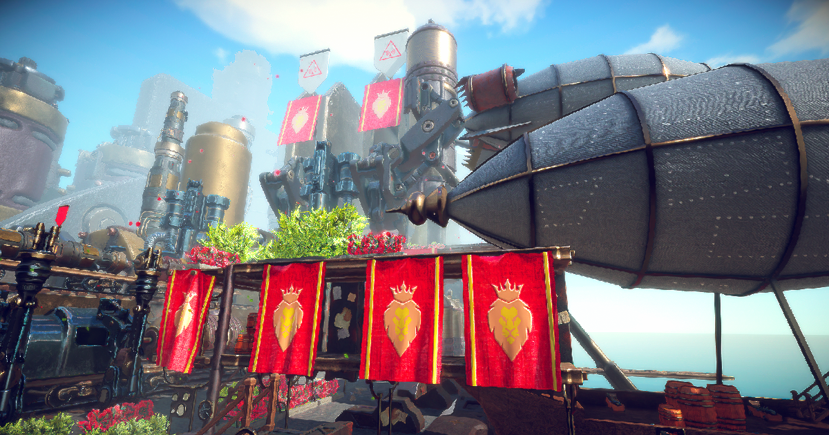 Fantasy Steampunk sky city Kitbash | 3D Industrial | Unity Asset Store