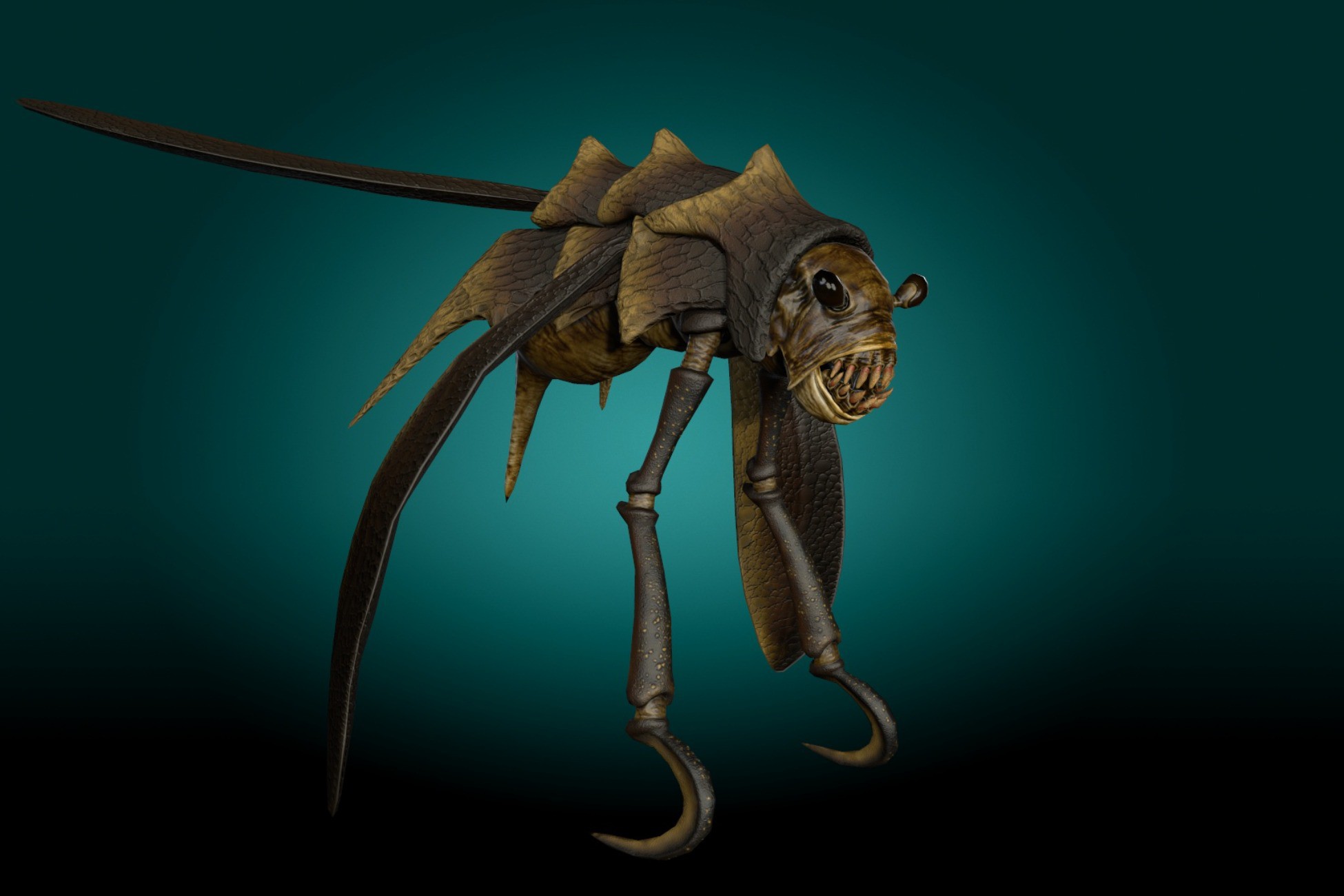 Flying Shell Monster | 3D Creatures | Unity Asset Store