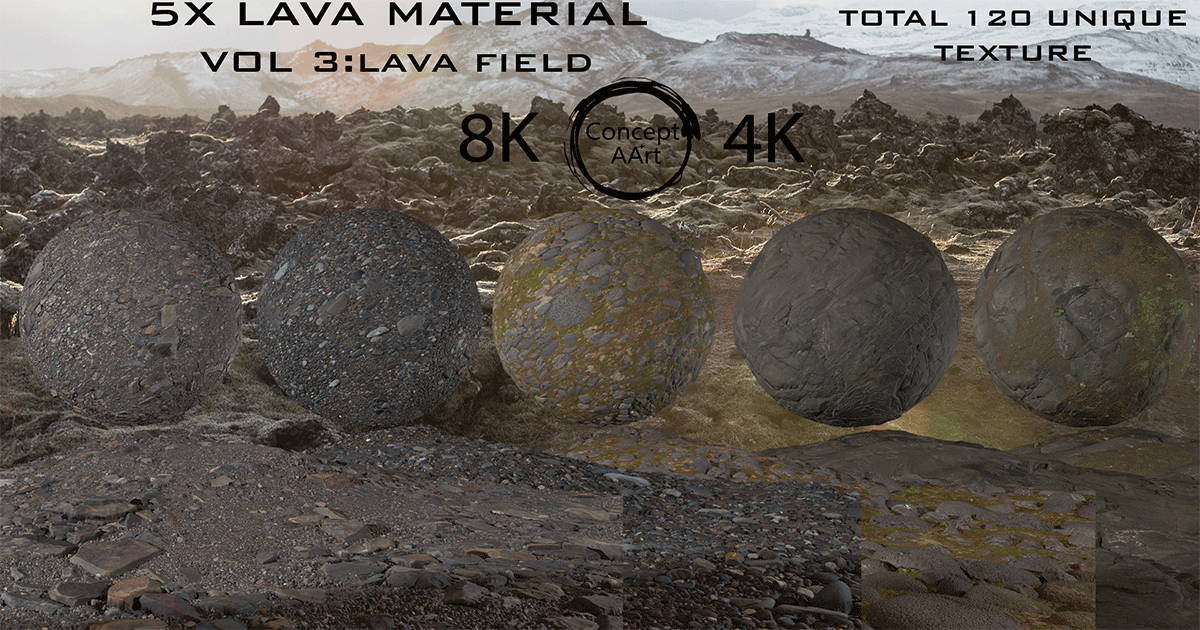 LAVA VOL3:LAVA FIELD | 2D Textures & Materials | Unity Asset Store