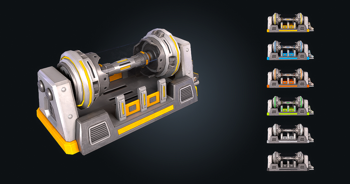 SCI-FI Reactor V1 – Futuristic Power| Game Ready PBR | Built-In & URP ...