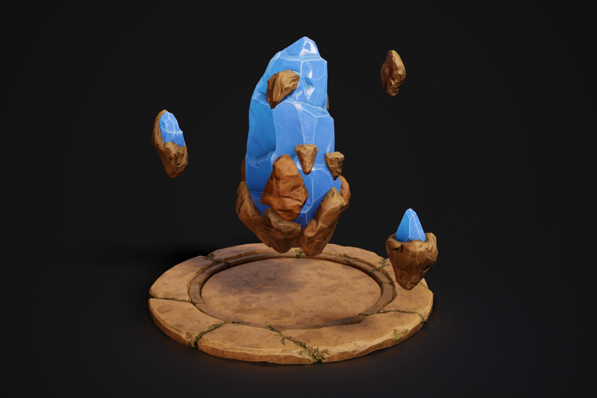 Modular Magic Rock 4 | 3D Props | Unity Asset Store