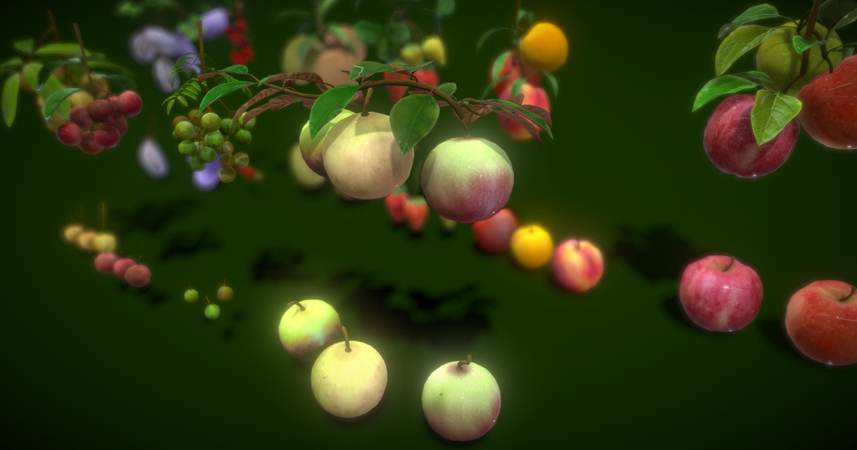 Collection Fruit Path 3 | 3D Food | Unity Asset Store