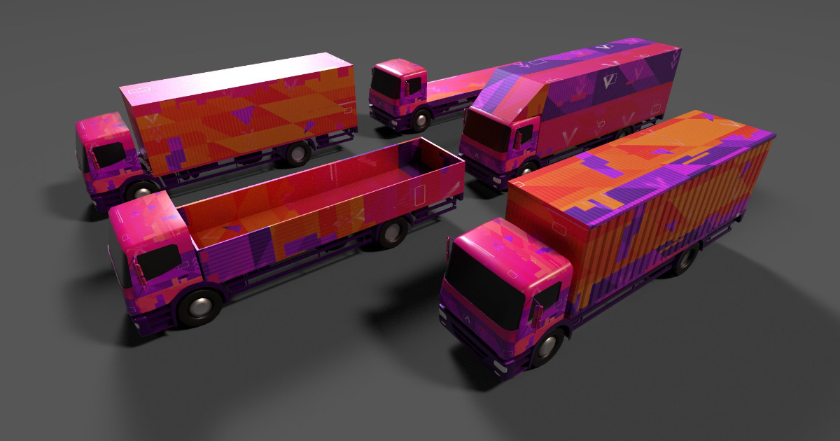Modern Truck (Lowpoly) | 3D Land | Unity Asset Store