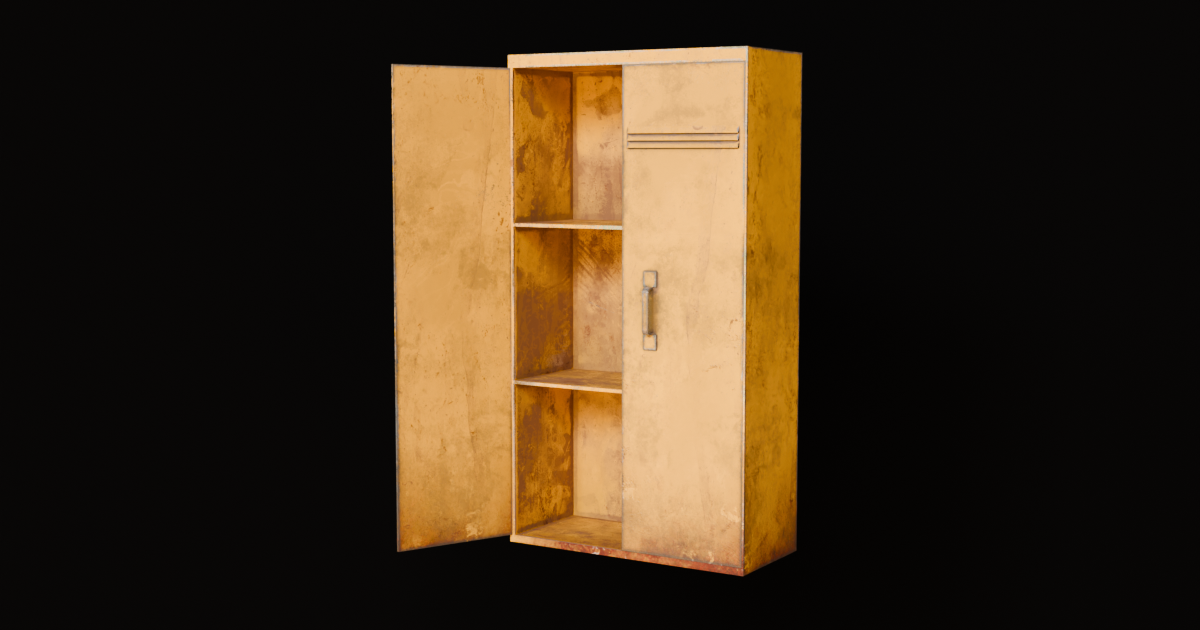 Yellow Locker | 3D Interior | Unity Asset Store