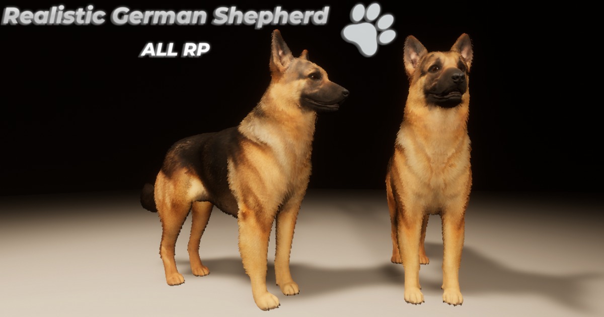 Realistic German Shepherd | 3D Animals | Unity Asset Store