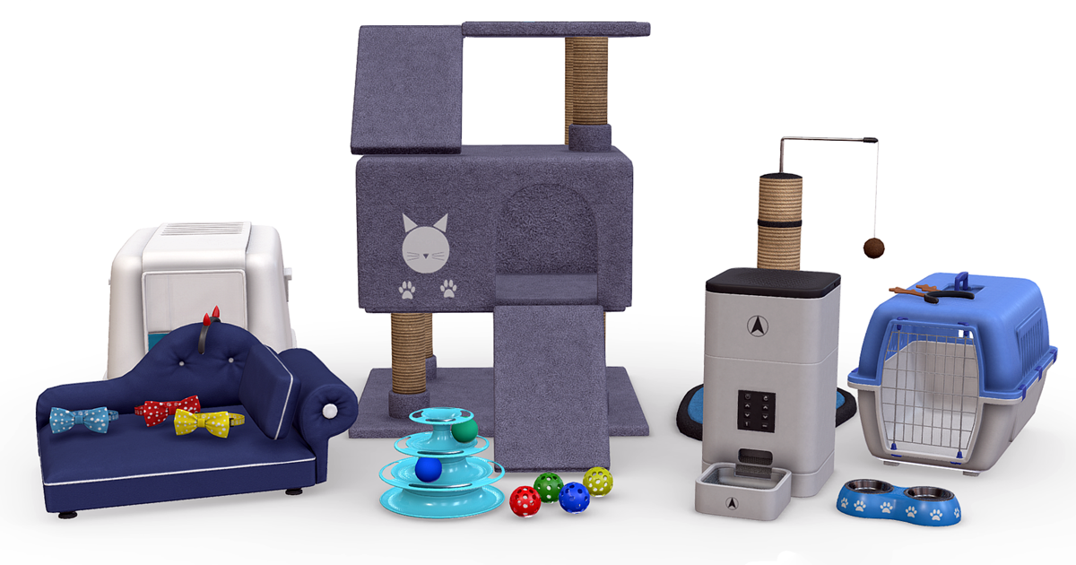 Cat's Accessories 2 | 3D Props | Unity Asset Store