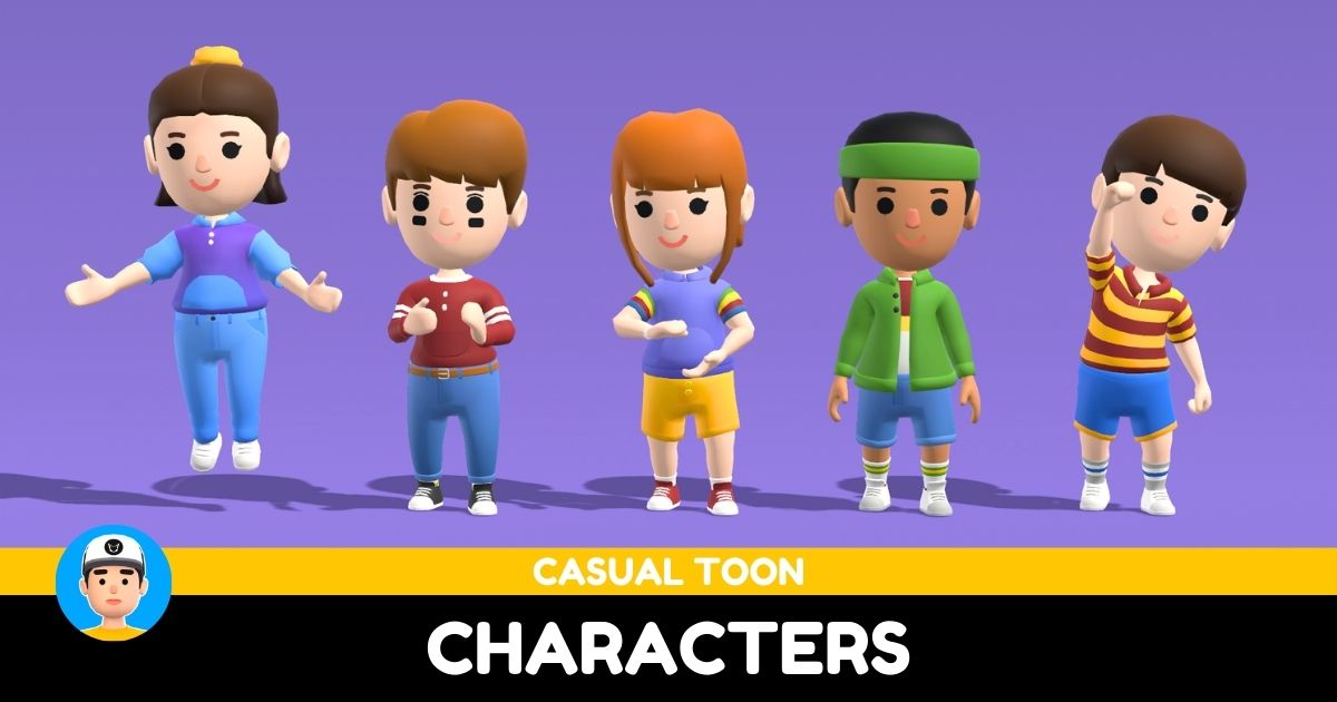 Casual Toon Characters | Characters | Unity Asset Store