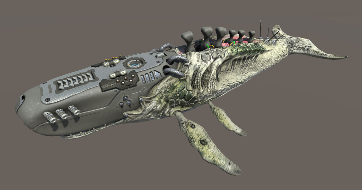 BioMechanical Whale | Characters | Unity Asset Store