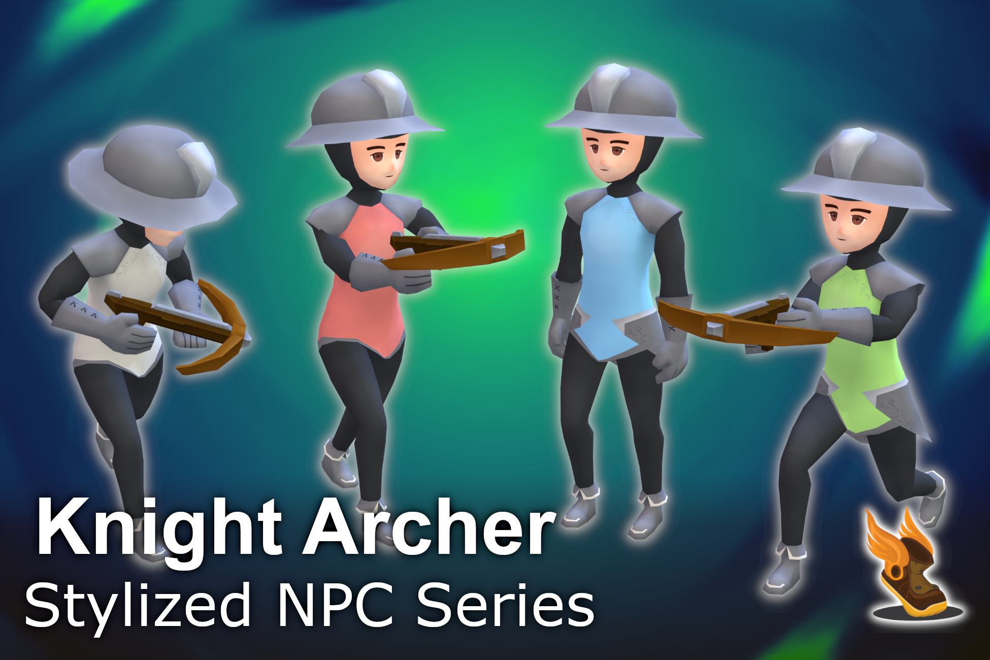 Stylized NPC - Knight Archer | Characters | Unity Asset Store