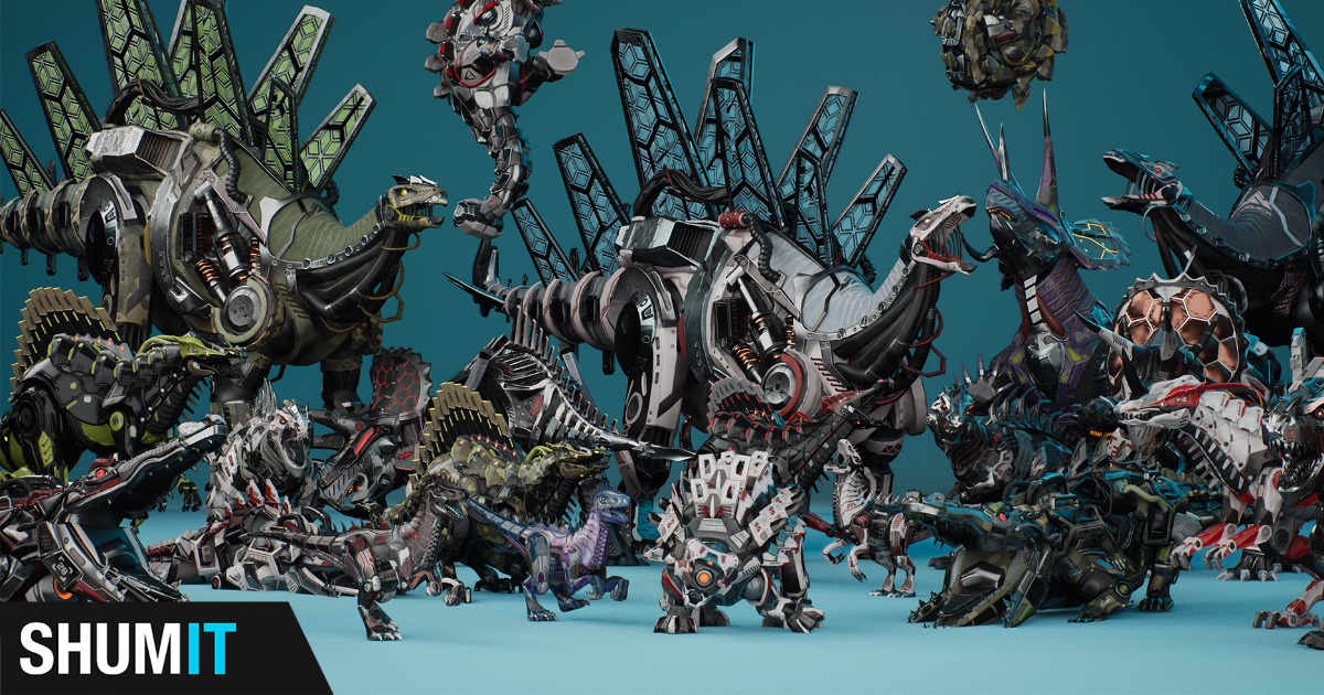 Sci-Fi Dinosaurs Pack | 3D Characters | Unity Asset Store