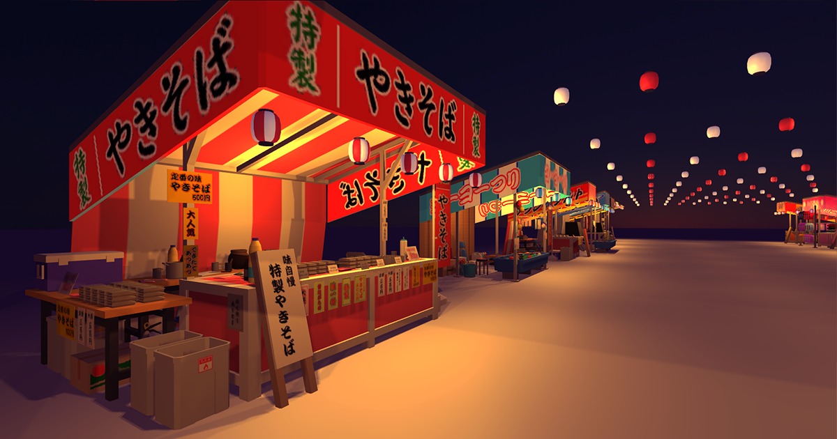 NIPPON ENNICHI - Japanese Summer Festival Pack | 3D Environments ...