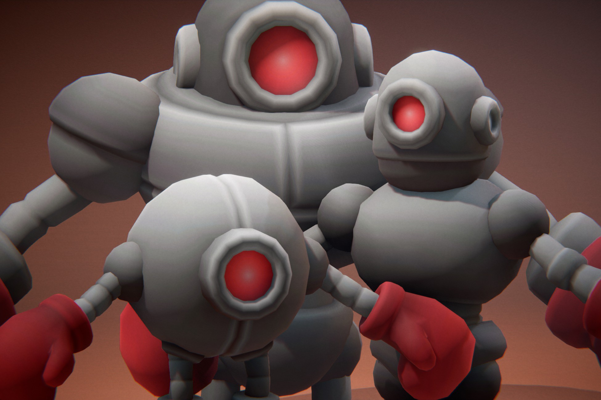 Boxing Robot Family - Character + Animations | 3D Robots | Unity Asset Store