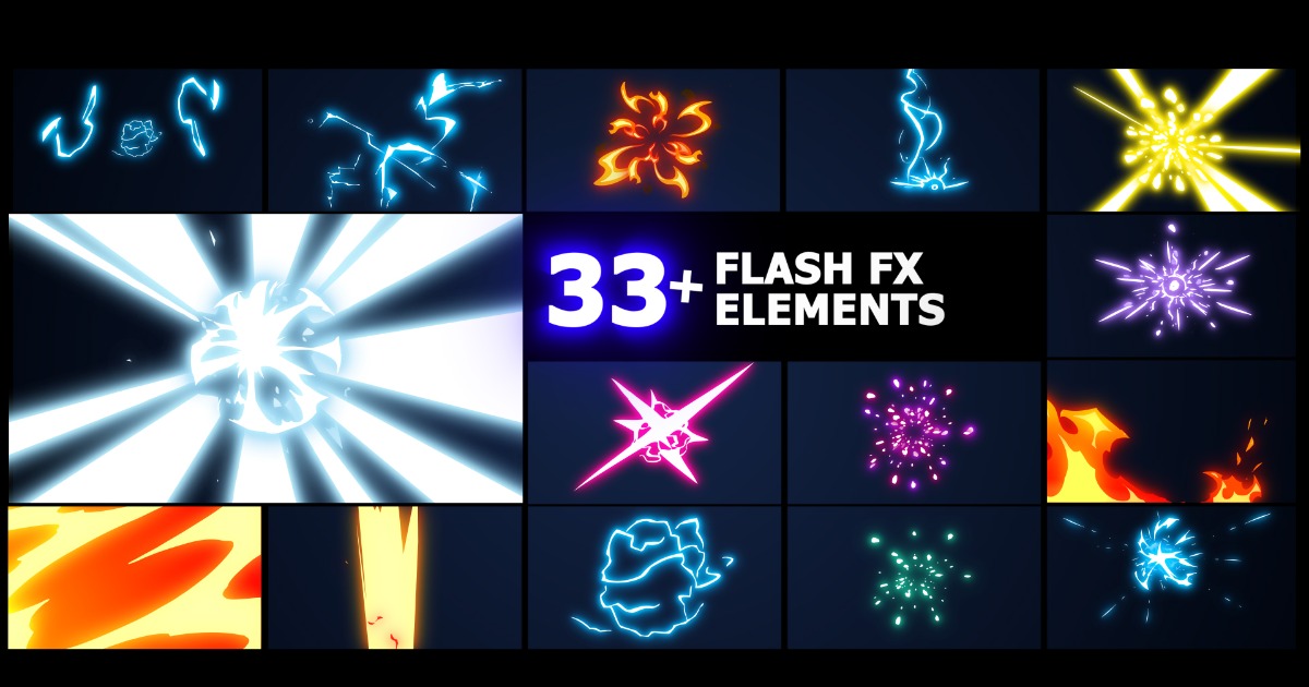 Flash FX Elements Pack # 2 | 2D Textures & Materials | Unity Asset Store