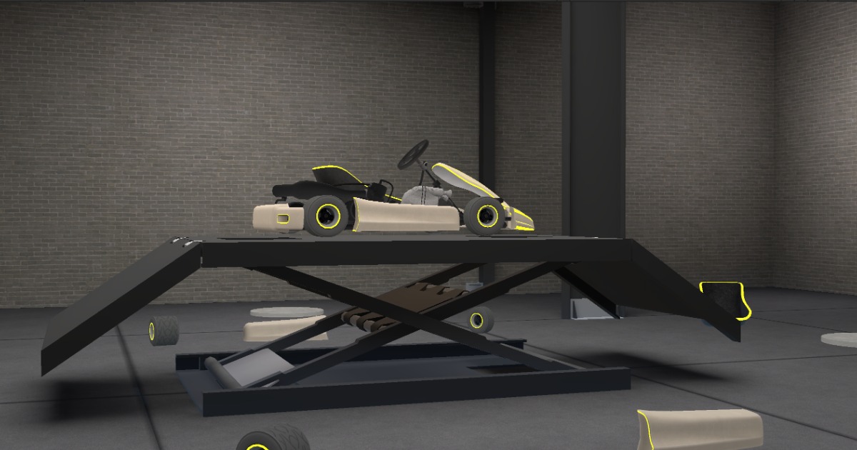Interactive VR Go-Kart Garage | 3D Environments | Unity Asset Store