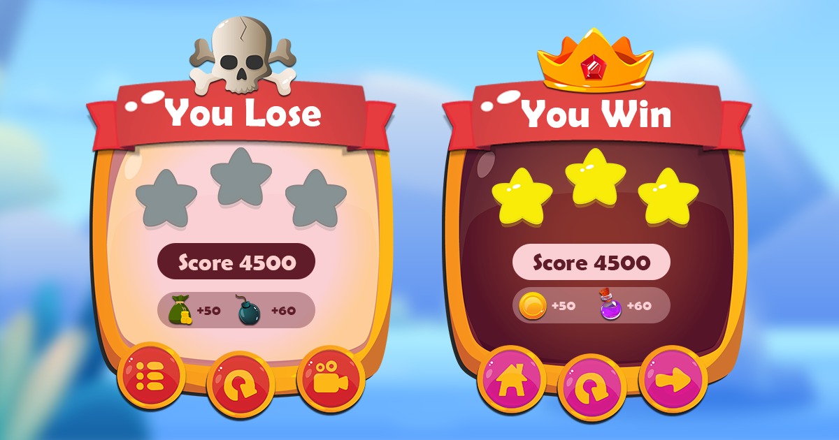 Awesome Game UI Pack, Button Pack and Icon pack 19 | 2D GUI | Unity ...