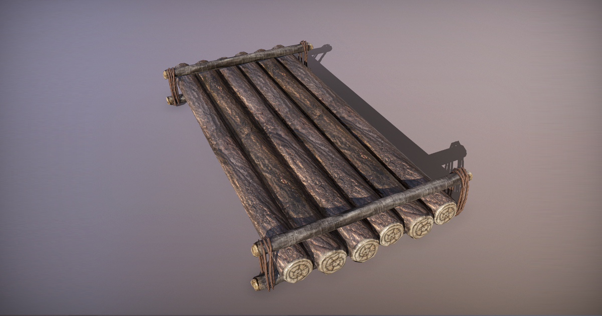 Logs Survival Raft | 3D Sea | Unity Asset Store