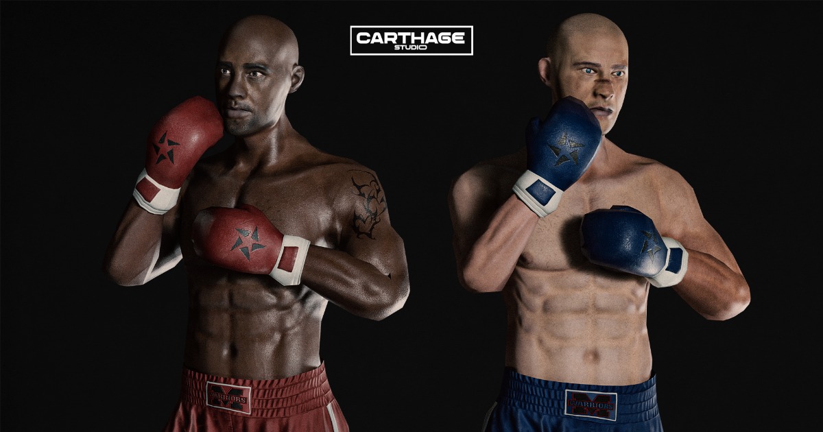 Boxing Fighters Pack – Two Game‑Ready Characters | Characters | Unity ...