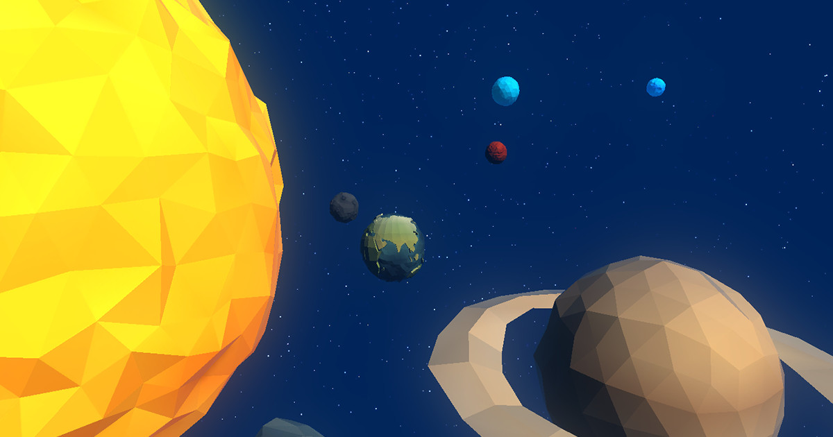 Lowpoly Solar System | 3D Environments | Unity Asset Store
