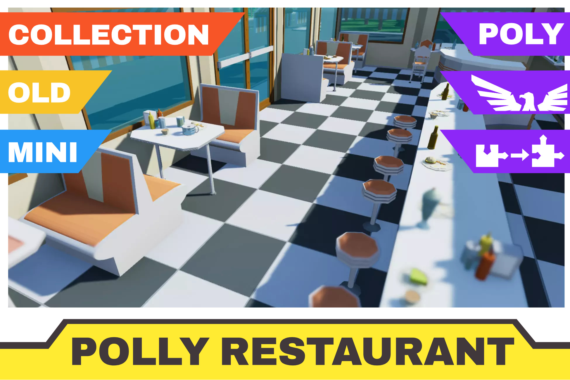 Restaurant Cartoon Assets | 3D 都市 | Unity Asset Store
