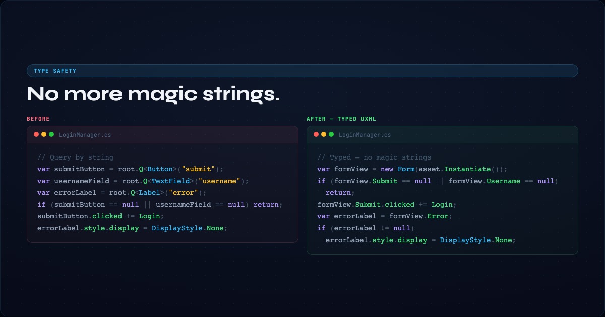 Typed UXML | GUI Tools | Unity Asset Store
