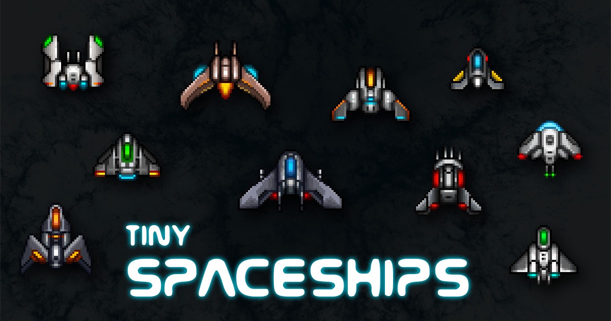 Tiny Space Ships | 2D Characters | Unity Asset Store